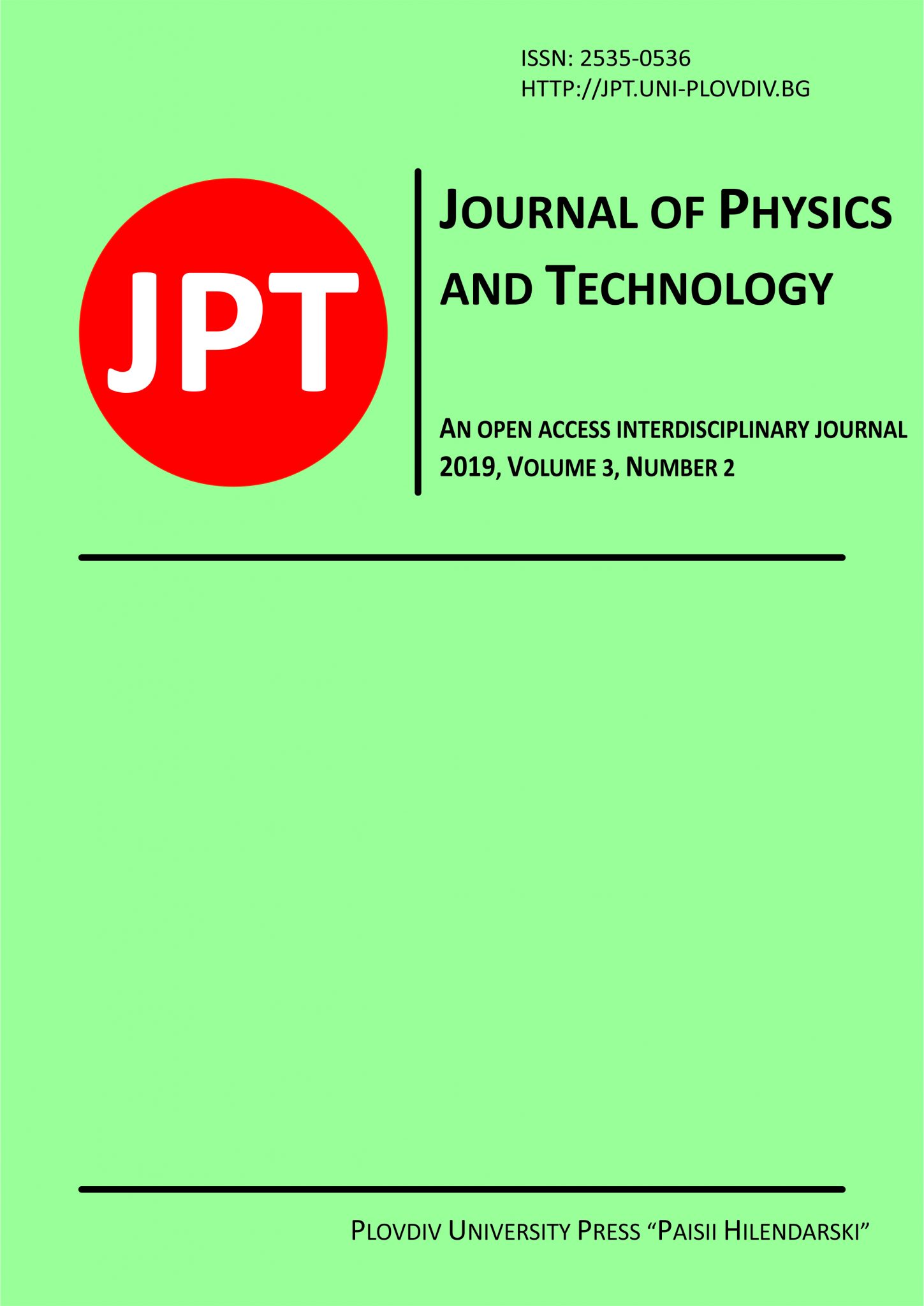 Current issue – Journal of Physics and Technology